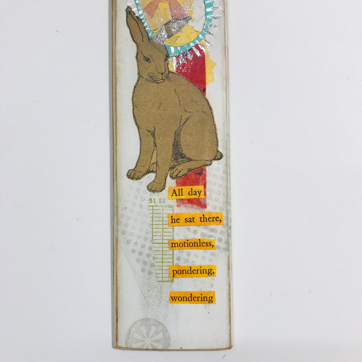 Motionless, Pondering, Wondering • Collage on Upcycled Wood – adaptive ...